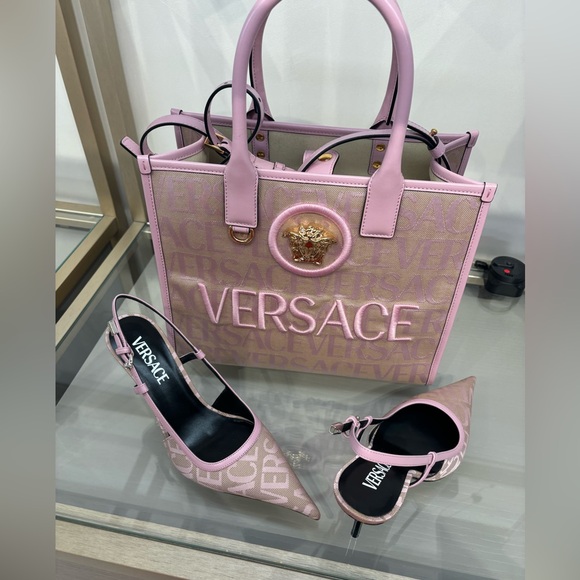 Versace | Shoes | Authentic Never Worn Matching Versace Purse And Heels ...
